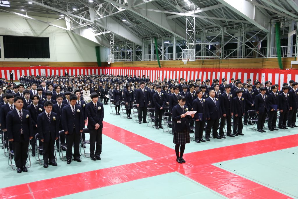 第60回卒業式 荒井学園 高岡向陵高等学校
